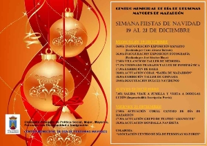 ACTIVIDADES PARA NAVIDAD EN EL CENTRO DE DÍA DE MAZARRÓN
